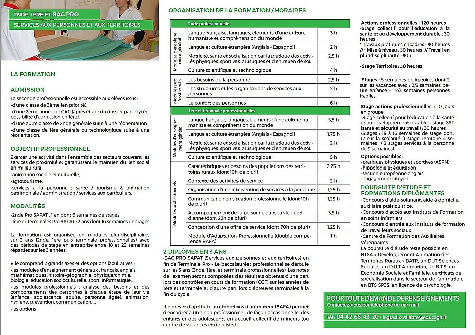 Filière Professionnelle - Campus Nature Provence